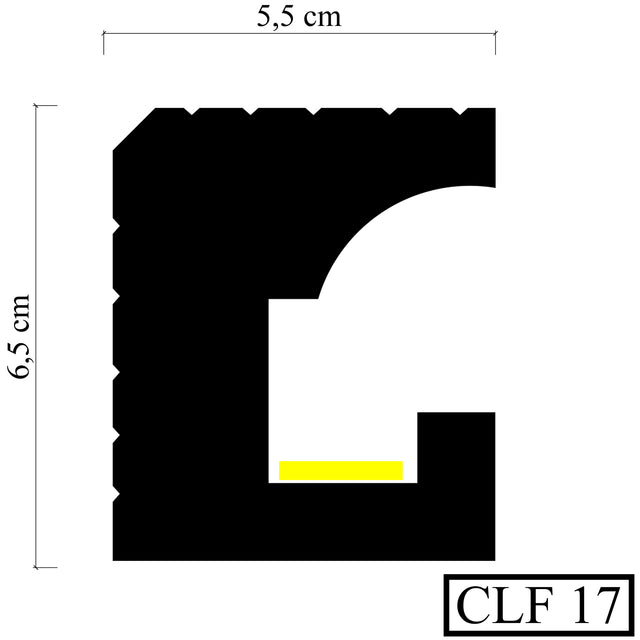 Polystyrene Ceiling LED Coving Cornice Moulding - CLF17 – Fast Decor