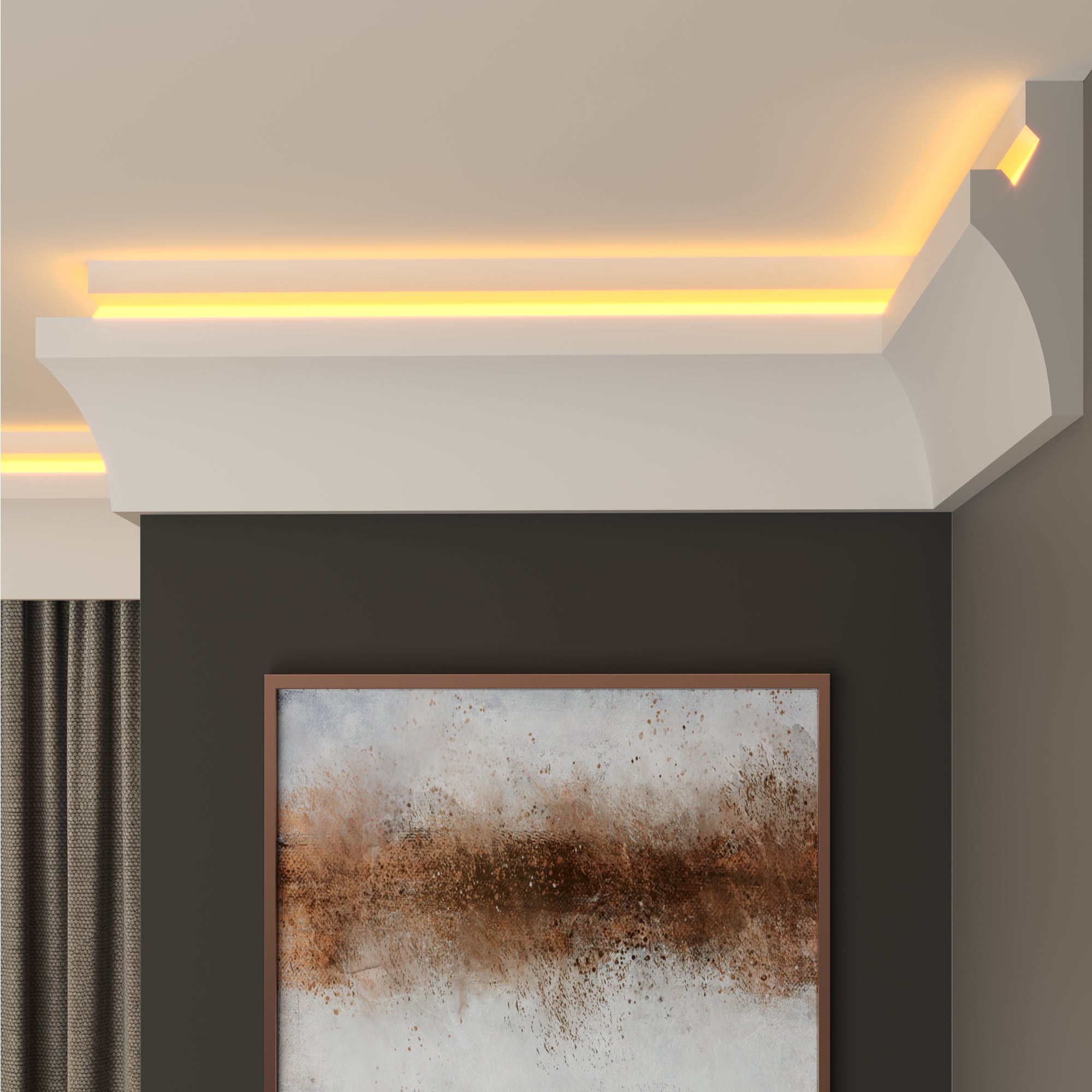 XPS LED Ceiling Coving Cornice Moulding - CLP05 | Fast Decor