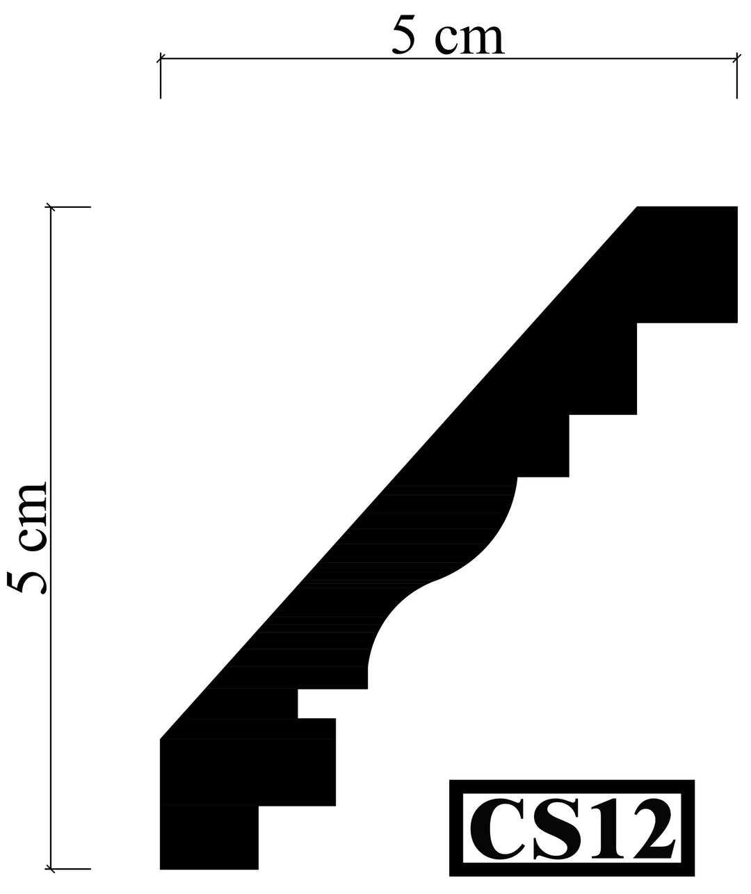 Product Coving (2 meters) Sample (20 cm) Internal Corner (20 cm ...